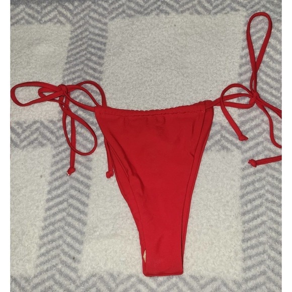 Swim | Red String Bikini Bottoms Large | Poshmark